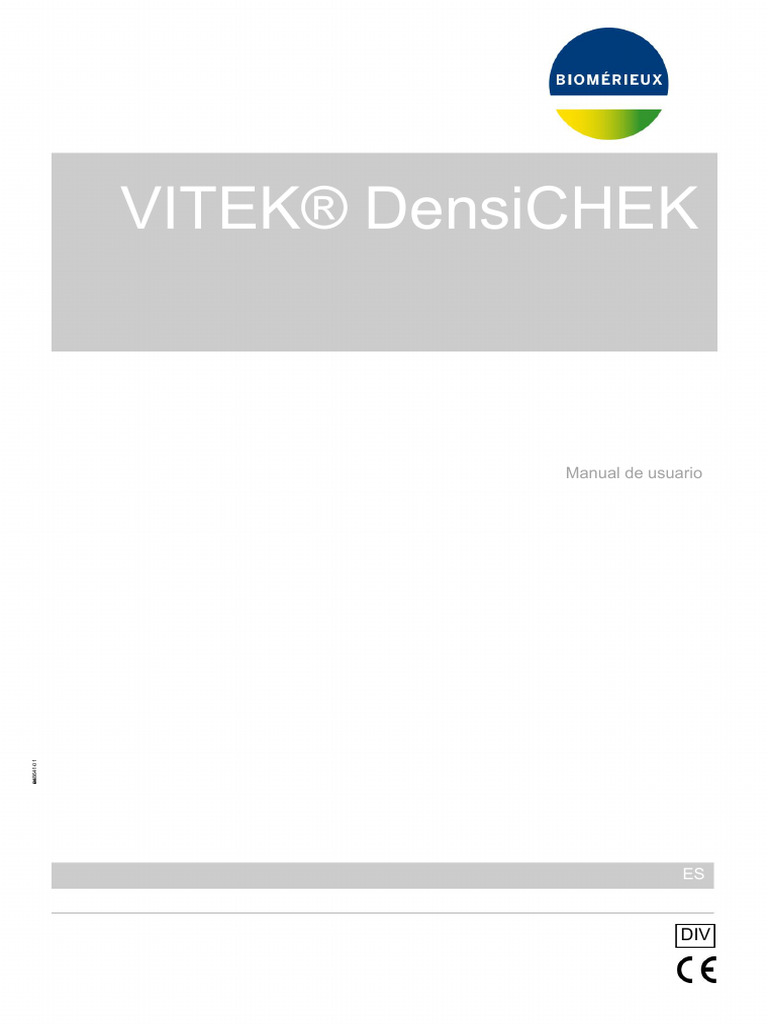 Manual de Usuario VITEK DensiCHEK | PDF | Residuos | Software