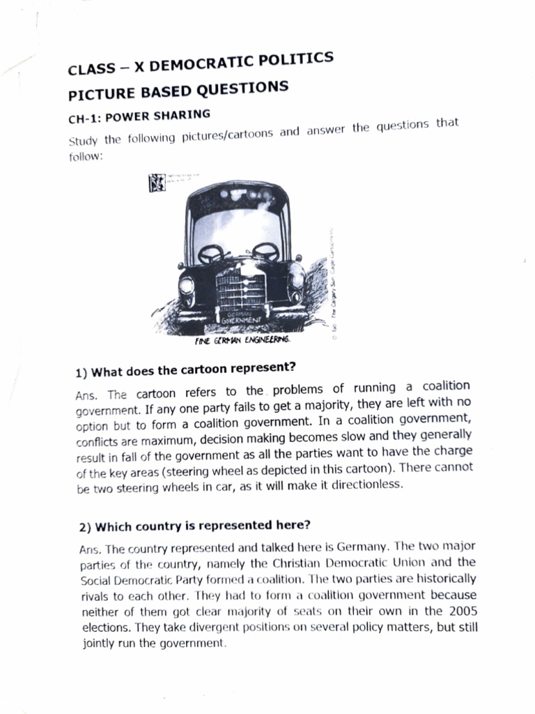 Social Class 10 DP Picture Based | PDF
