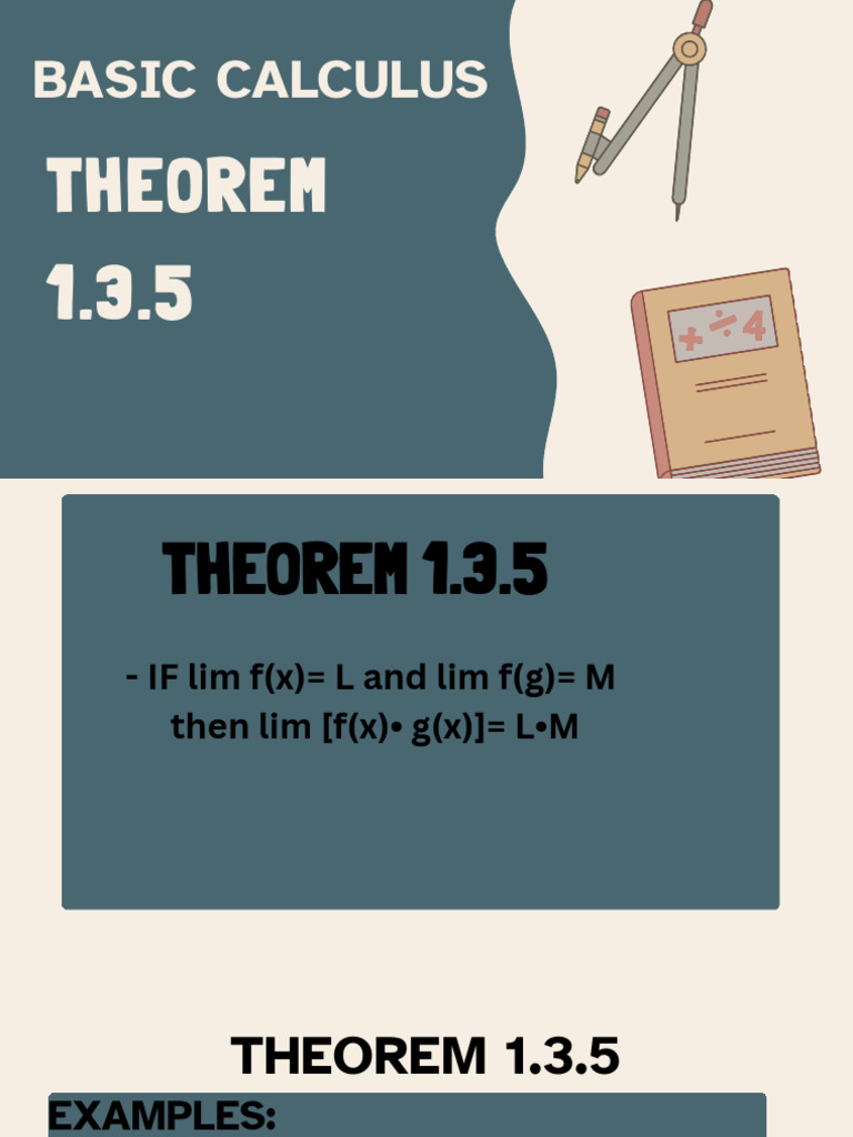 Basic Calculus: Theorem 1.3.5 | PDF