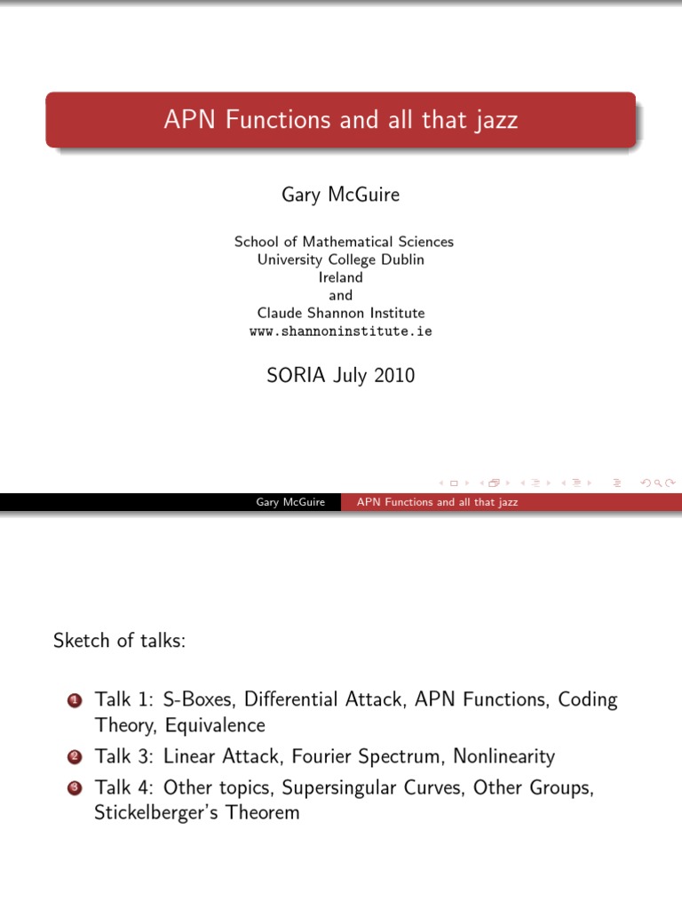 APN Funcitons and All That Juzz | PDF | Cryptography | Secure Communication