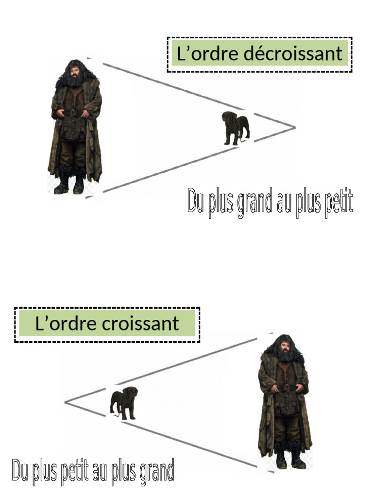 Affichage Plus Petit Plus Grand | PDF