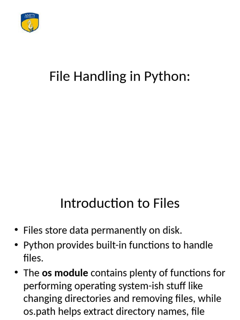 2.3 Python Files Handling | PDF | Microsoft Windows | Computer File