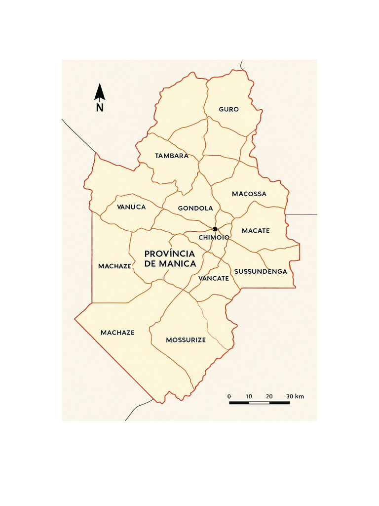Mapa Provincia Manica | PDF