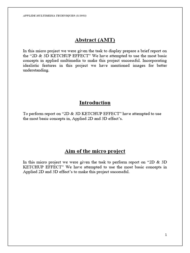 AMT Report | PDF | Blender (Software) | 3 D Computer Graphics