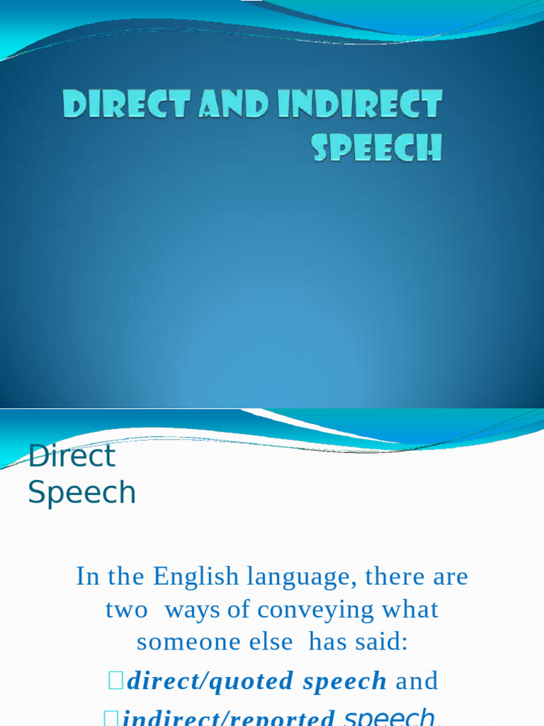 Unit-1 Direct and Indirect | PDF | Question | Grammatical Tense