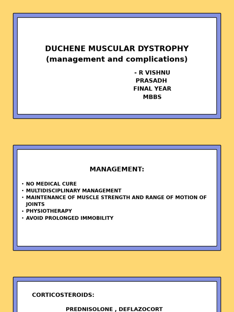 Duchene Muscular Dystrophy (Managent and Complications) - R Vishnu ...