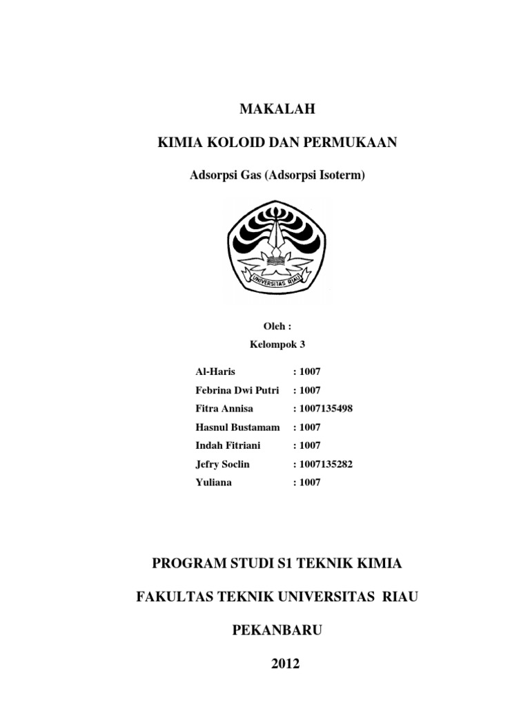Pengertian dan Faktor Adsorpsi Isoterm | PDF