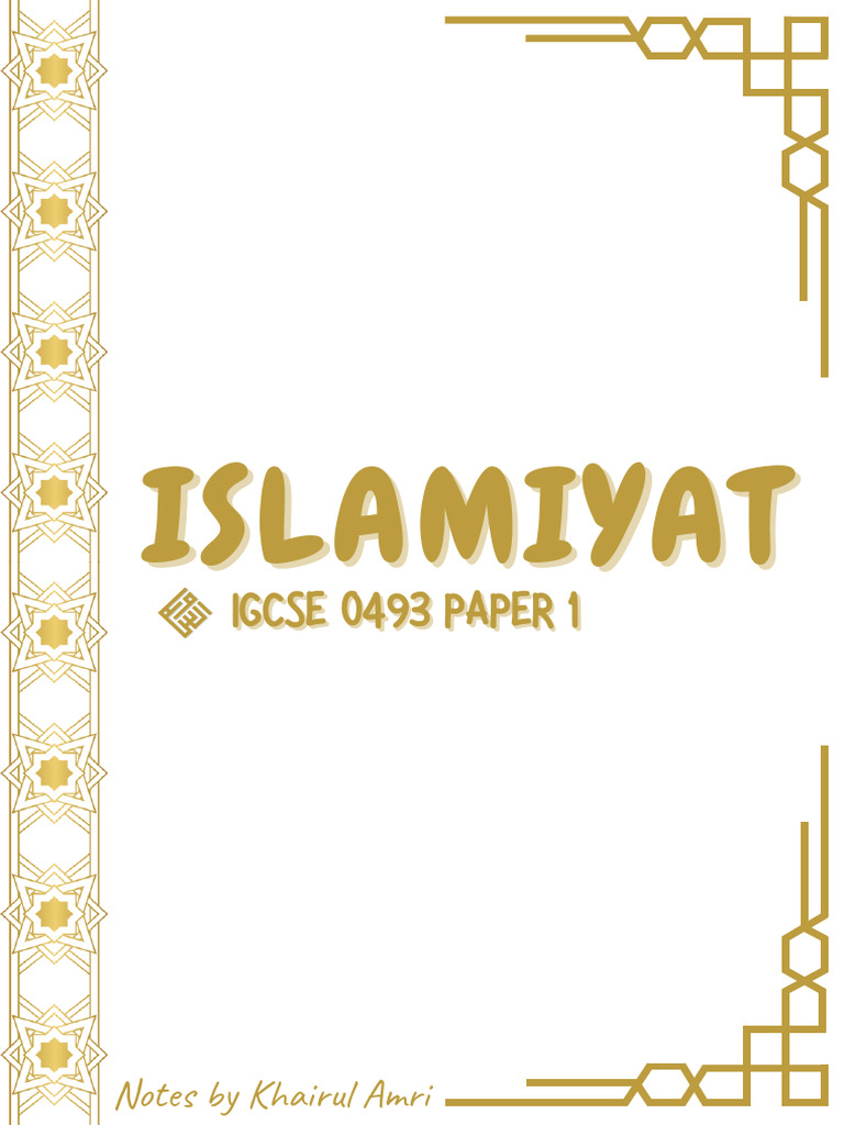 Islamiyat Paper 1 | PDF | Quran | Islam