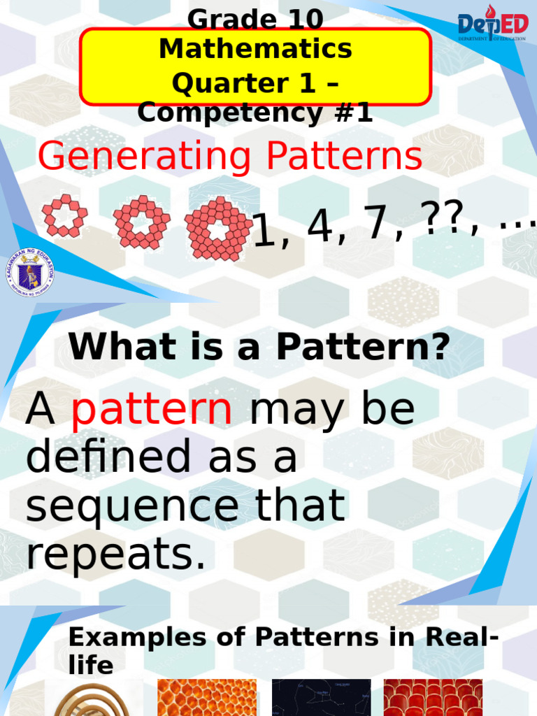Generating Patterns Part 1 | PDF | Sequence | Numbers