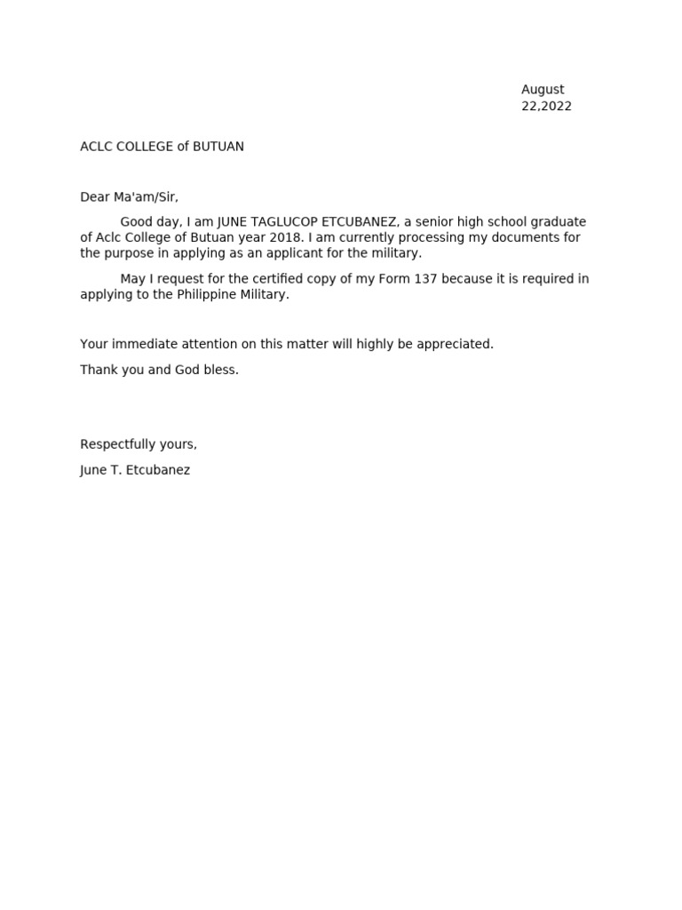 Form 137 | PDF