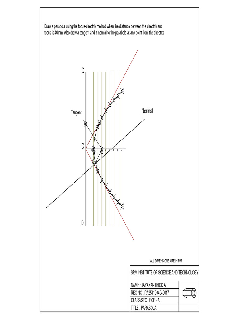 Parabola Construction Guide | PDF
