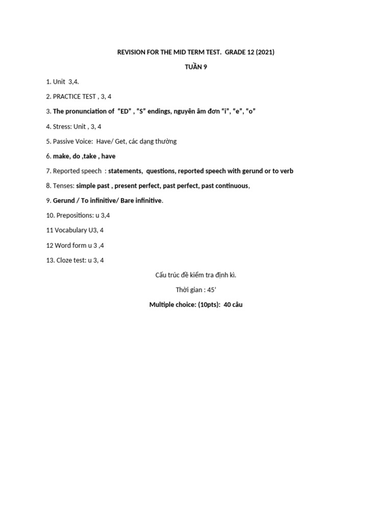 Revision Mid-term Semester | PDF