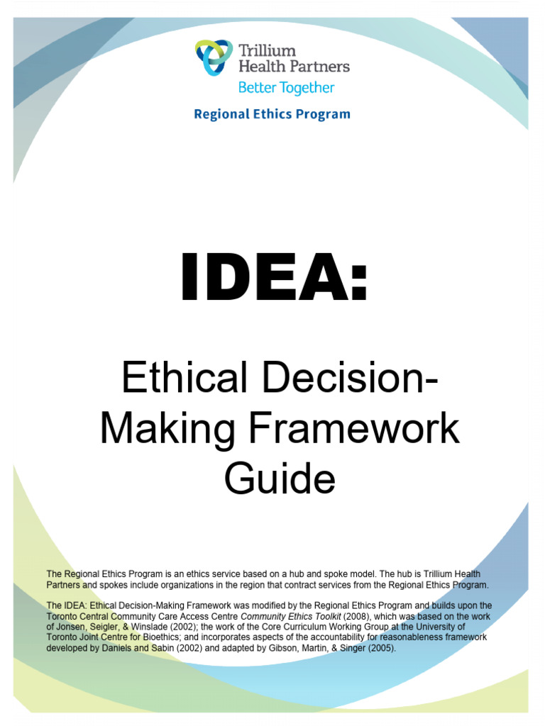 Ethical Decision-Making Framework Guide | PDF | Strategic Planning ...