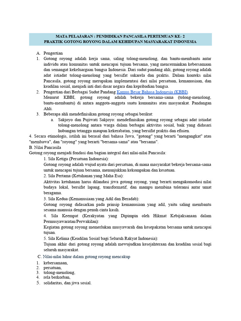 Materi Dan Tugas PKN Pertemuan Ke 2 | PDF