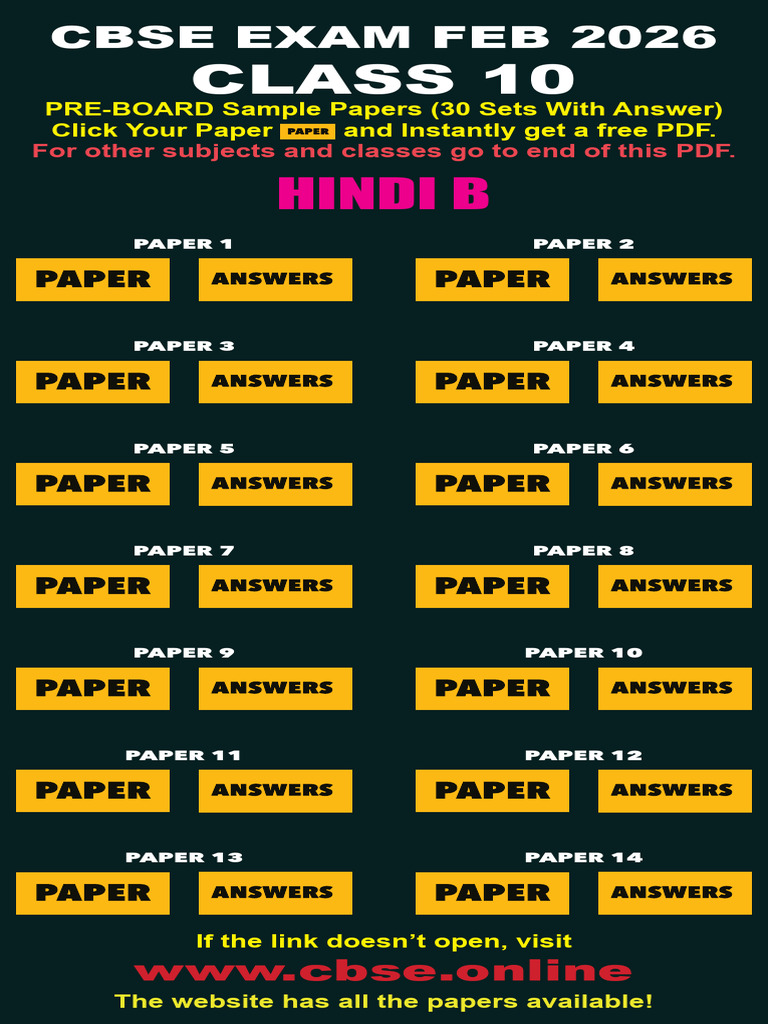 Hindi B 10th | PDF | Science | Schools