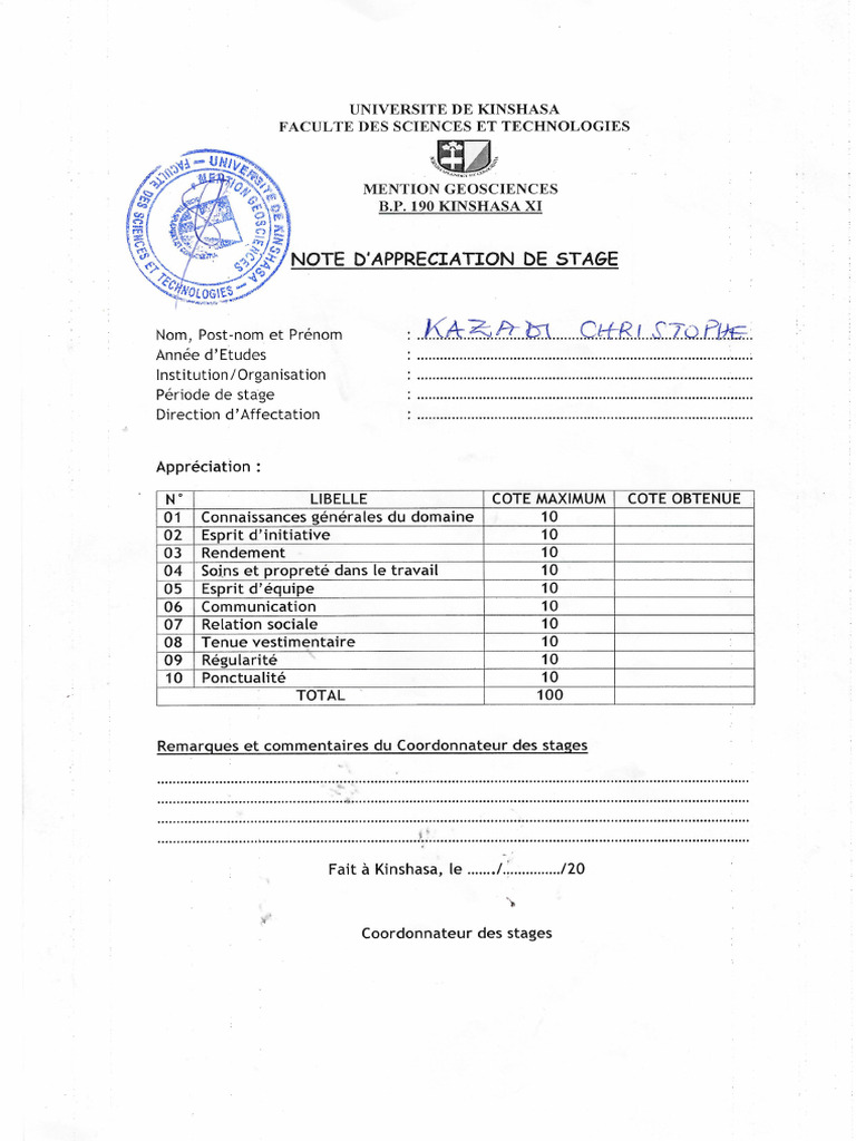 Fiche de Cotation | PDF