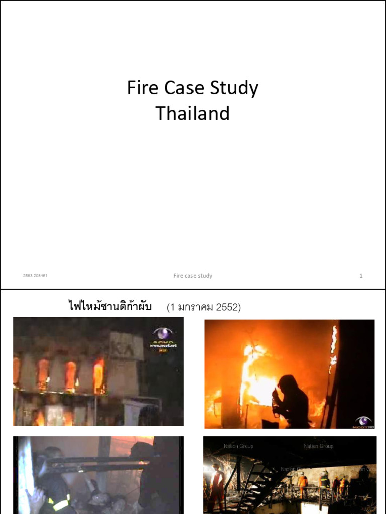 01 Fire Case Study 208461 2563 | PDF | Stairs