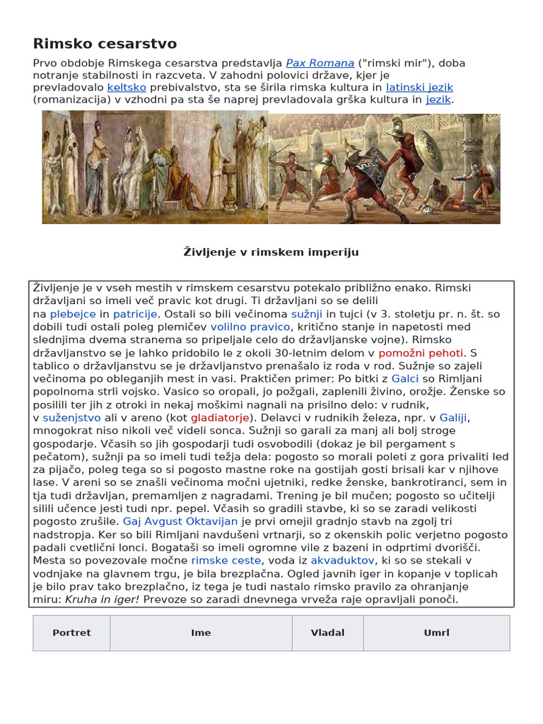 Rimsko Cesarstvo | PDF