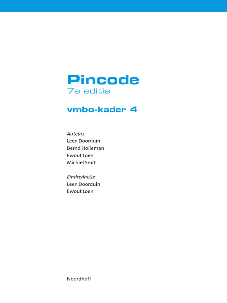 Eco 4kb Pincode Antwoorden | PDF