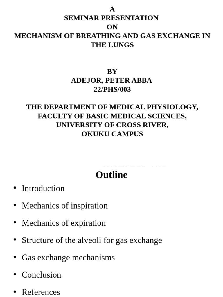 Breathing Mechanics & Gas Exchange Explained | PDF | Respiratory System ...