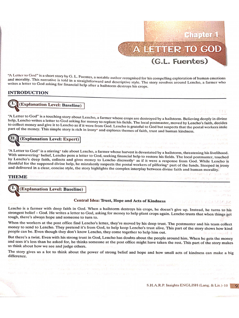 A Letter To God | PDF