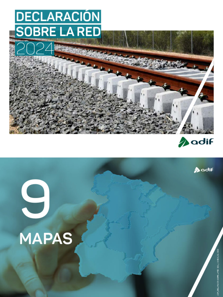 03 DR Adif Mapas 2024 | PDF | Material rodante | Transporte ferroviario