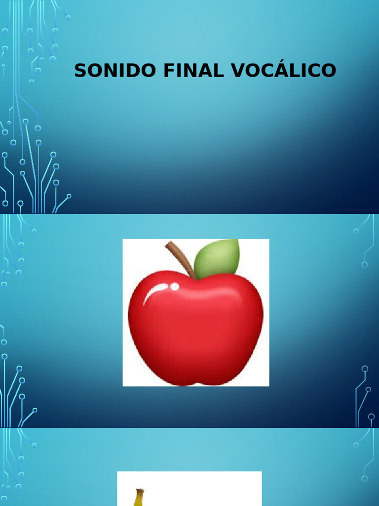 1 Sonido Final Vocálico Pdf