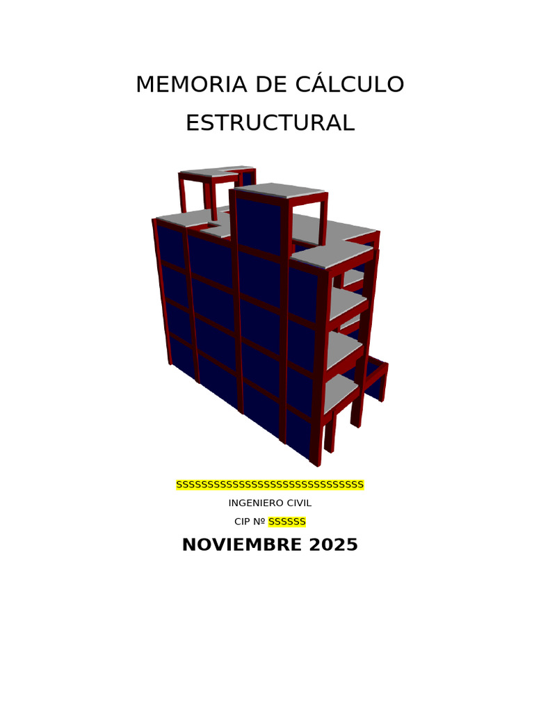 Memoria de Cálculo Estructural Sismorresistente | PDF | Fundación ...