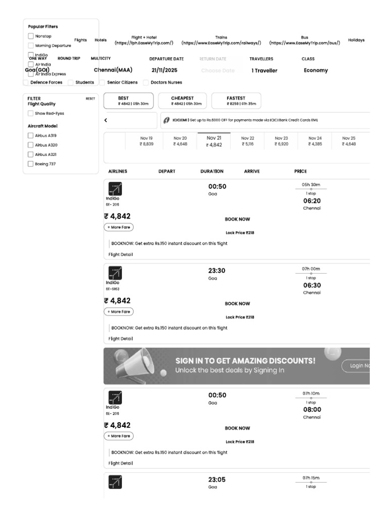 21-Nov Flight TKT | PDF