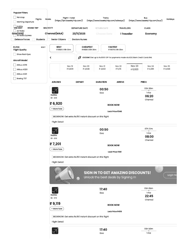 23-Nov Flight TKT | PDF