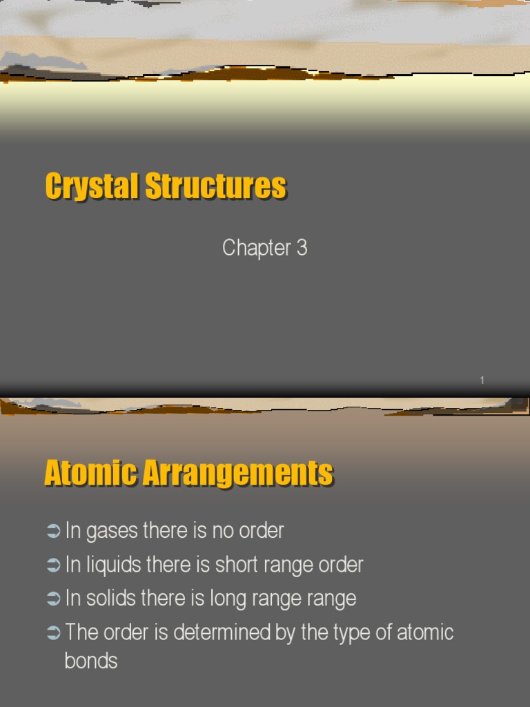 4 Crystal Structure | PDF | Crystal Structure | Mineralogy