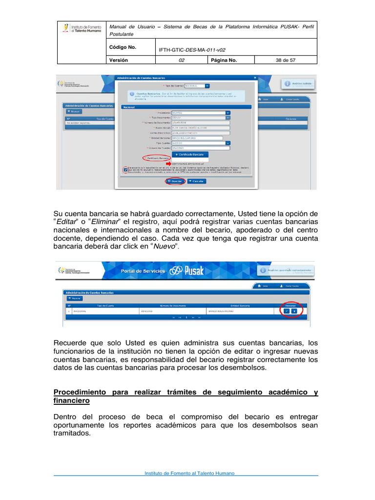 Manual Usuario Pusak Version 2.0 Oct | PDF | Software | Informática