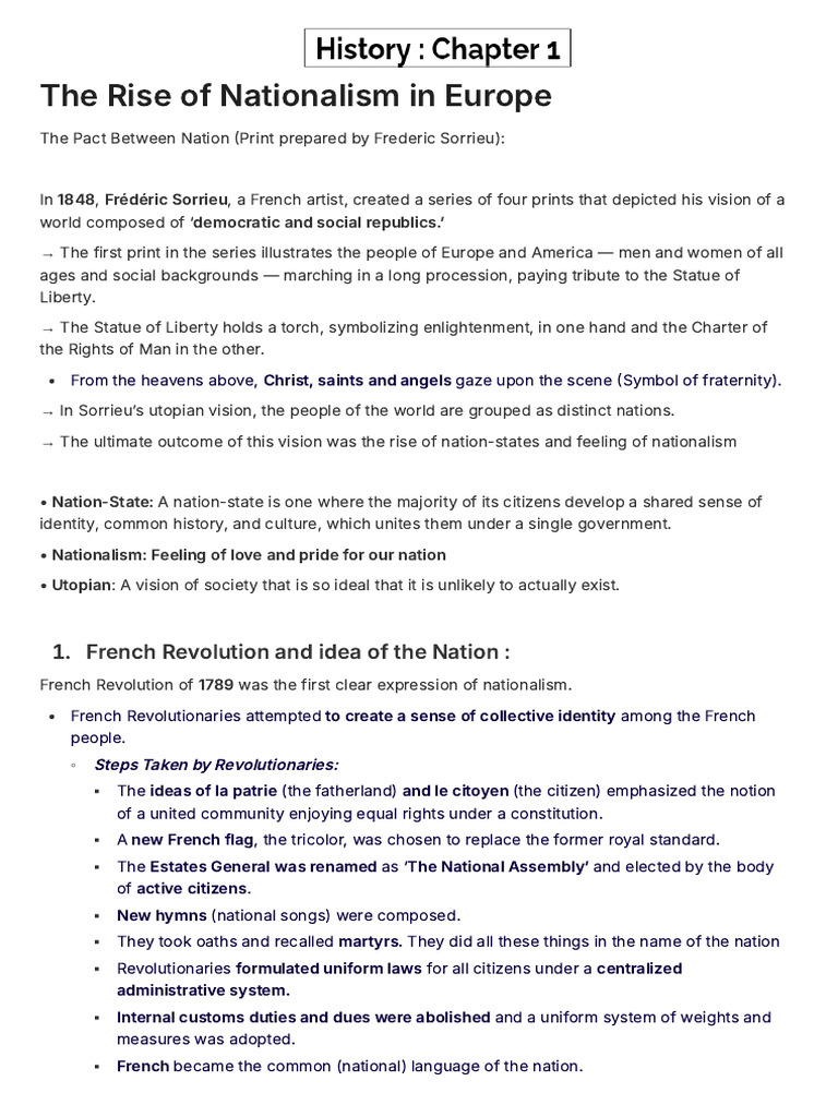 Class 10 - The Rise of Nationalism in Europe | PDF | Balkans | Conservatism