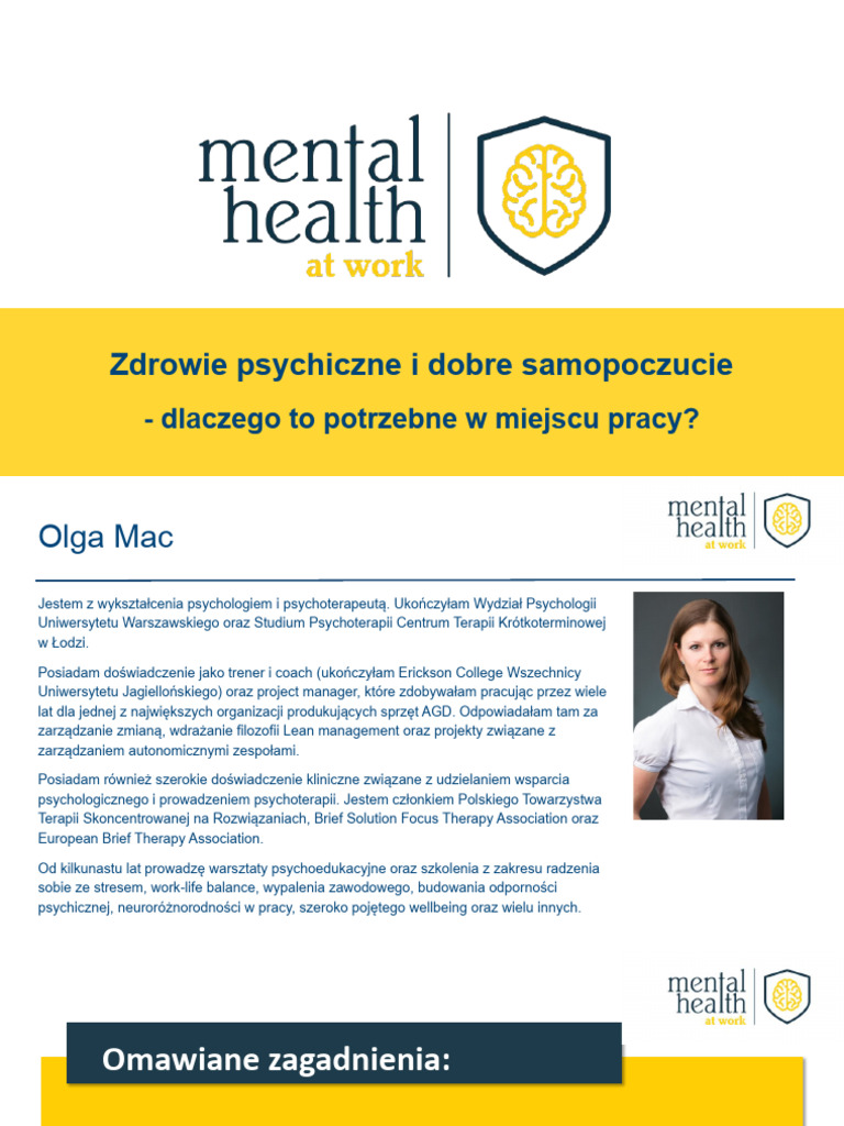 Zdrowie Psychiczne I Dobre Samopoczucie - Dlaczego To Potrzebne W ...