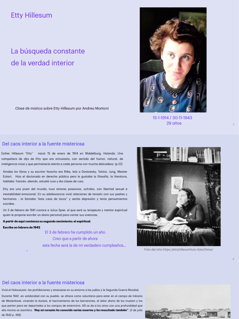 Etty Hillesum 2 V Final PDF | PDF