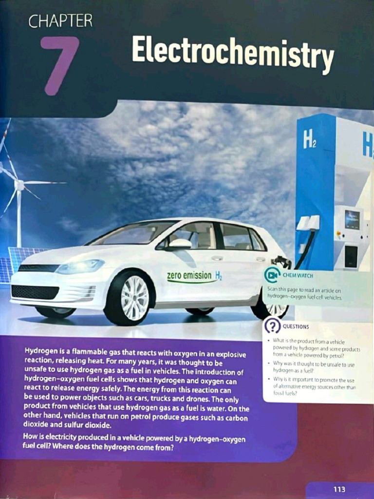 Chemistry Chapter 7-Electrochemisty | PDF