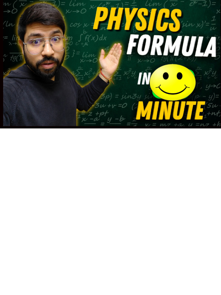Formula physics Class 12 | PDF