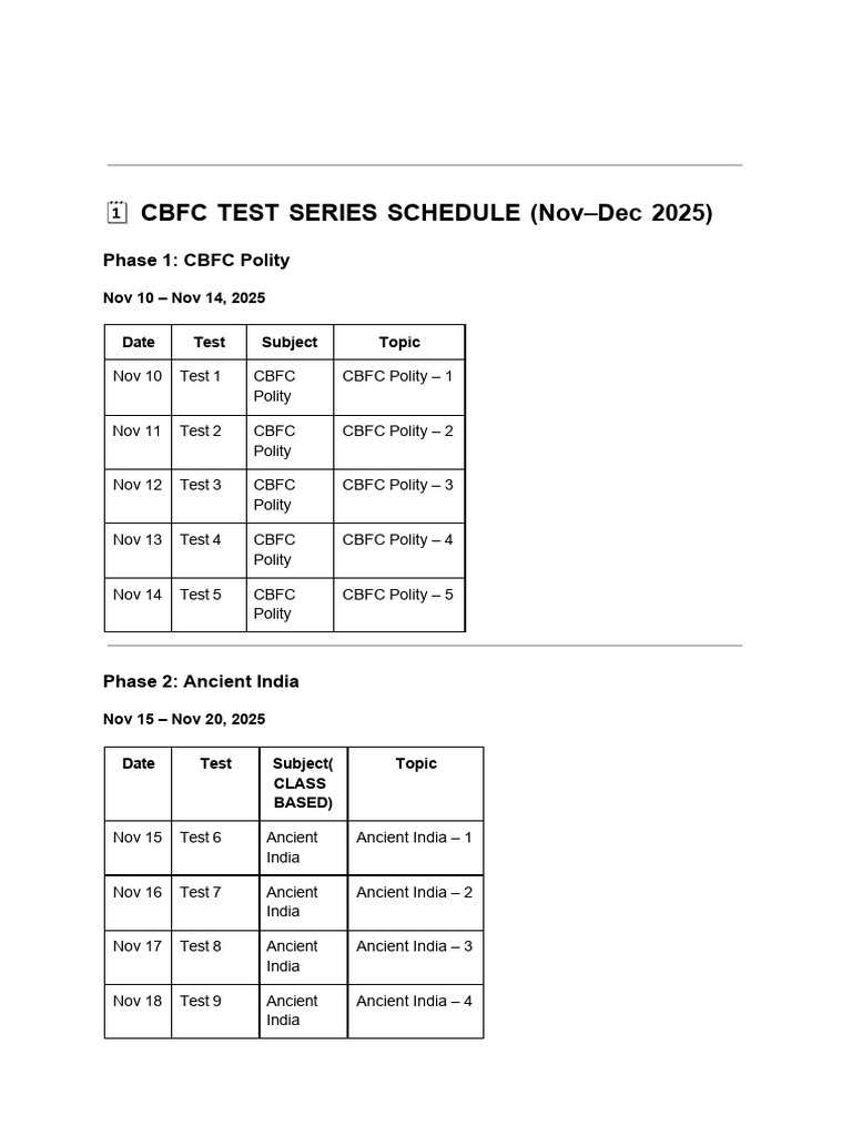 Daily Test Series TT | PDF