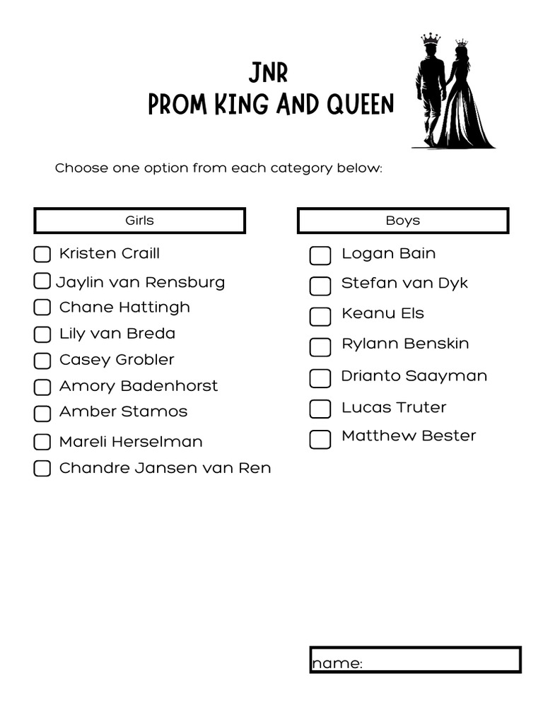Classroom Election Ballot Worksheet in Blue Simple Style - 20251027 ...