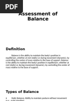 4-Stage Balance Test for Fall Risk Assessment | PDF | Balance (Ability ...