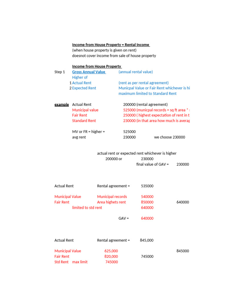 House Property | PDF | Interest | Loans