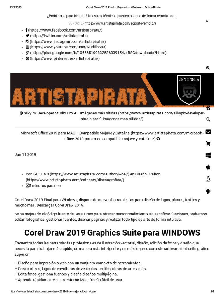 Corel Draw 2019 Mejorado para Windows | PDF | Microsoft Windows | Diseño