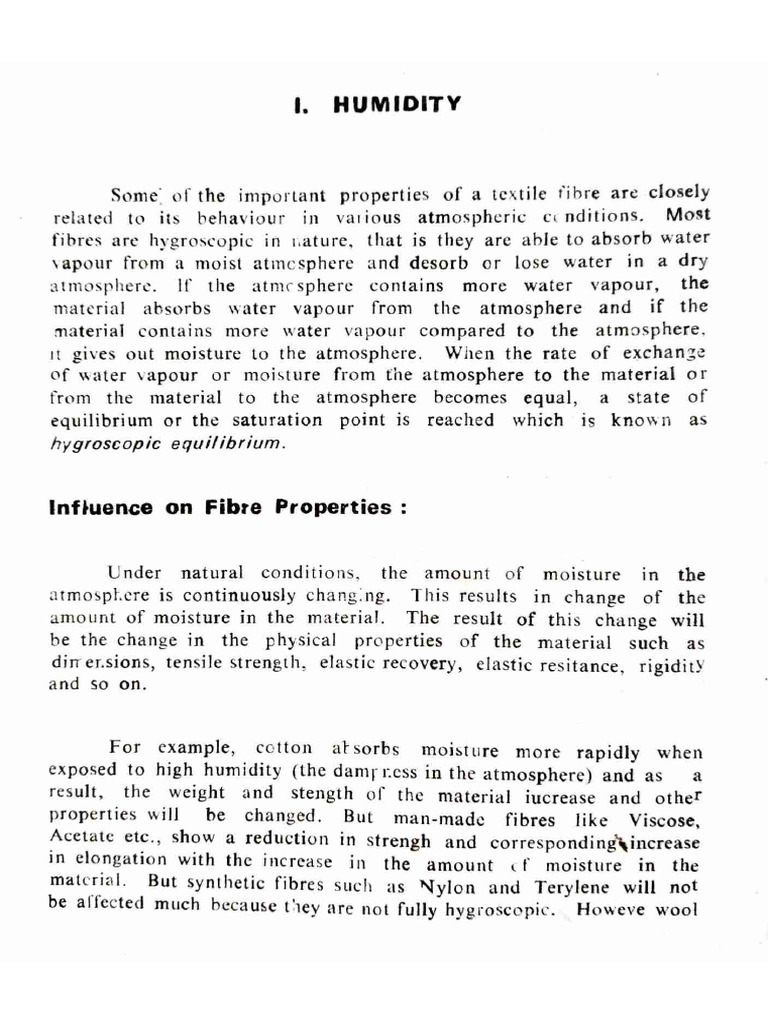 Humidity and Moisture | PDF