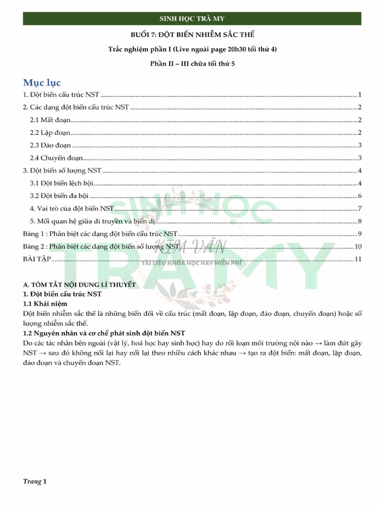 Buoi 7 Dot Bien Nhiem Sac The | PDF