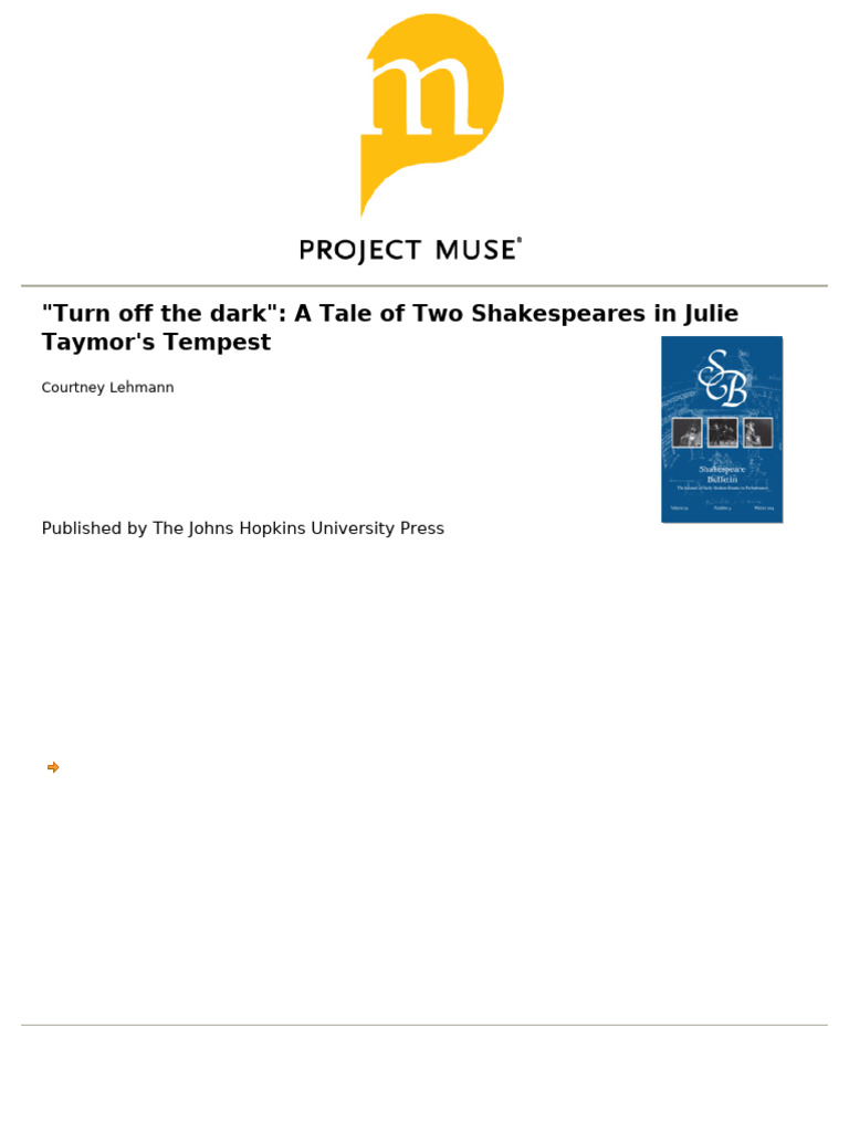 Tempest Taymor Lehmann | PDF | The Tempest