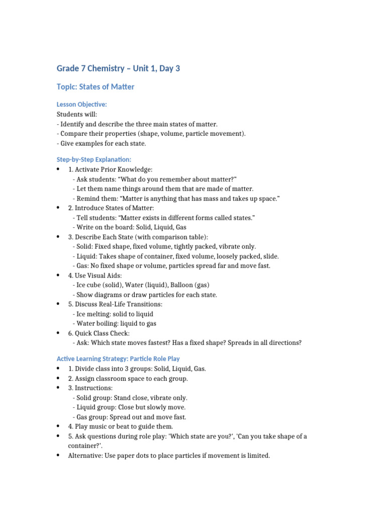 Unit 1 Day 3 | PDF