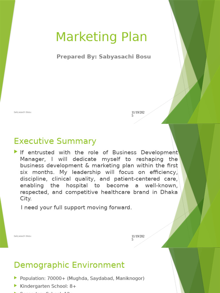 Business & Operational Plan | PDF | Marketing | Hospital