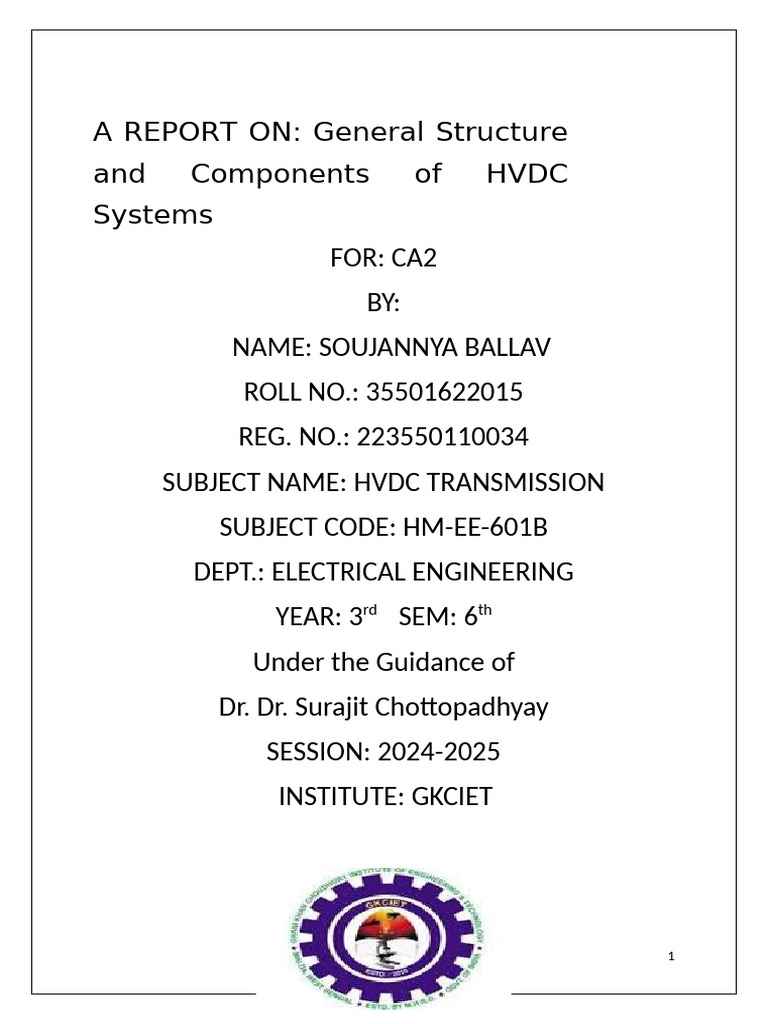 HVDC | PDF | High Voltage Direct Current | Electric Power Transmission