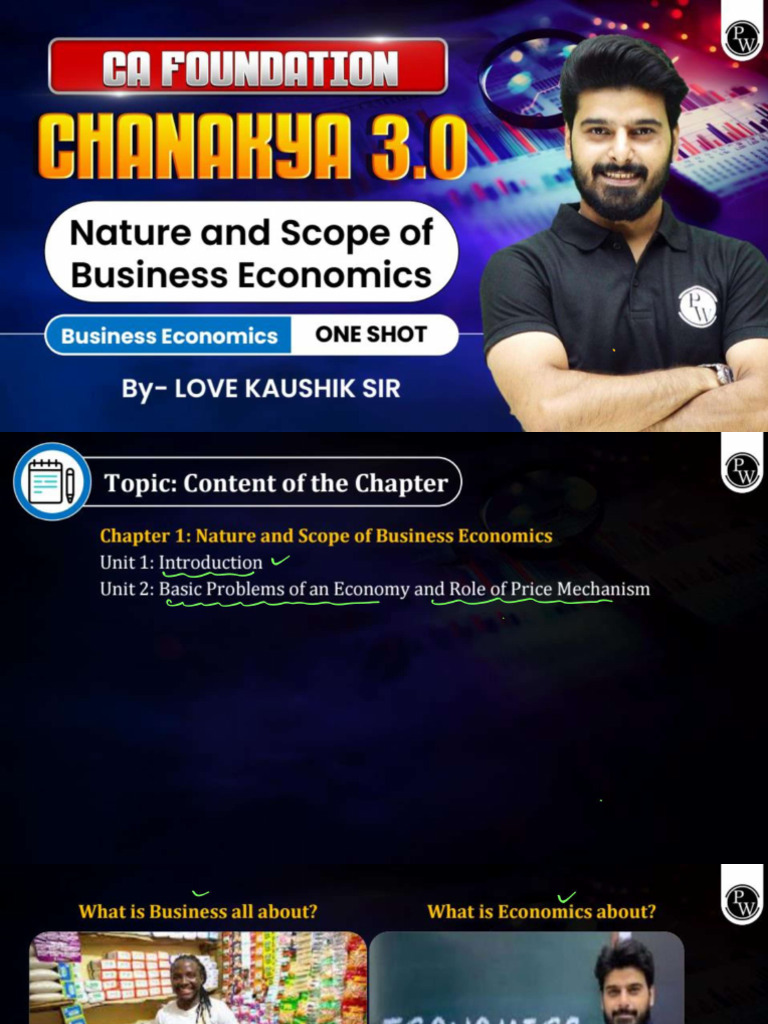 Nature & Scope of Business Economics, Business Cycles and Indian ...