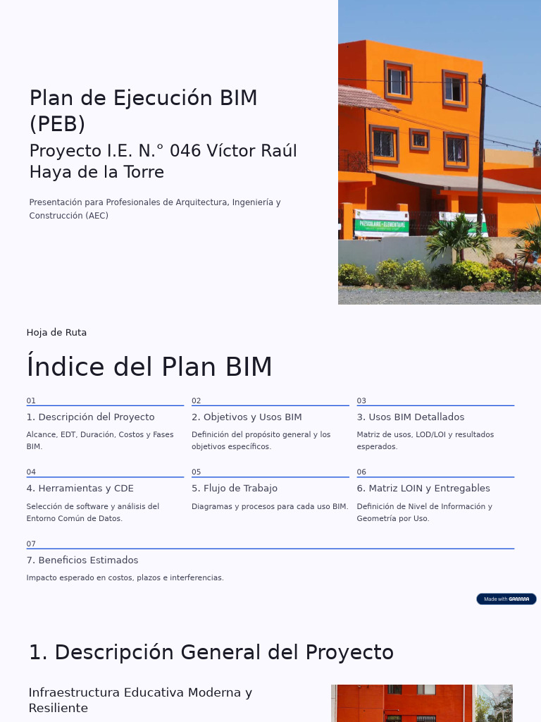 Plan de Ejecucion BIM PEB | PDF | Informática